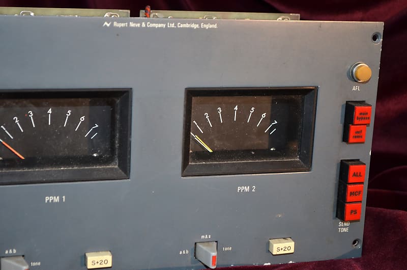 Neve Vintage 2 x Stereo PPM Meter Assembly 70s | Reverb