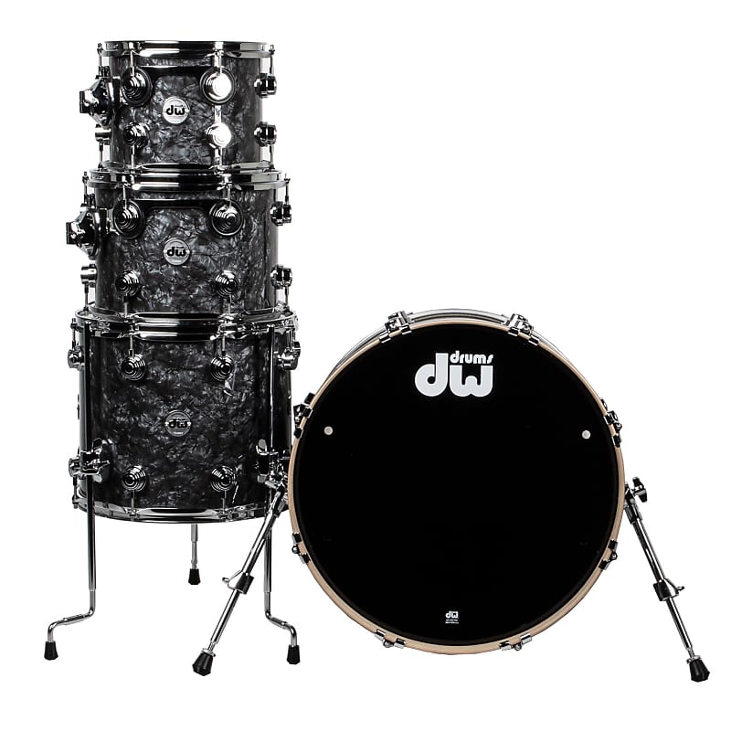 Drum Workshop Collectors Series 4-Piece Shell Kit - Black | Reverb
