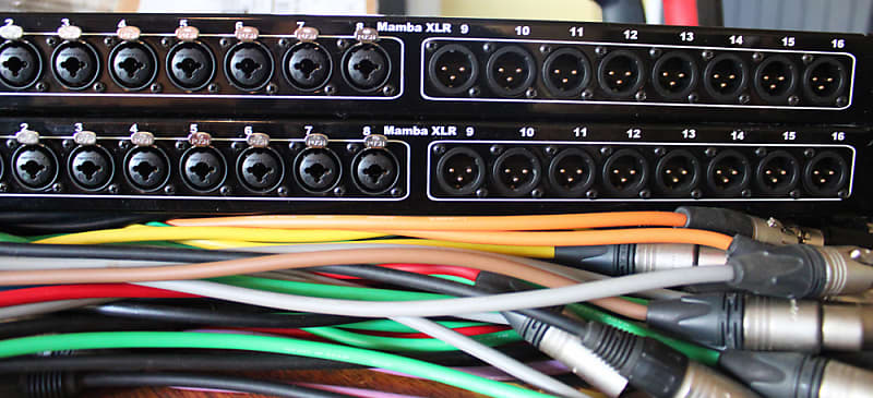 Mamba XLR & XLR to DB25 patchbays & XLR Patch cables Mamba | Reverb