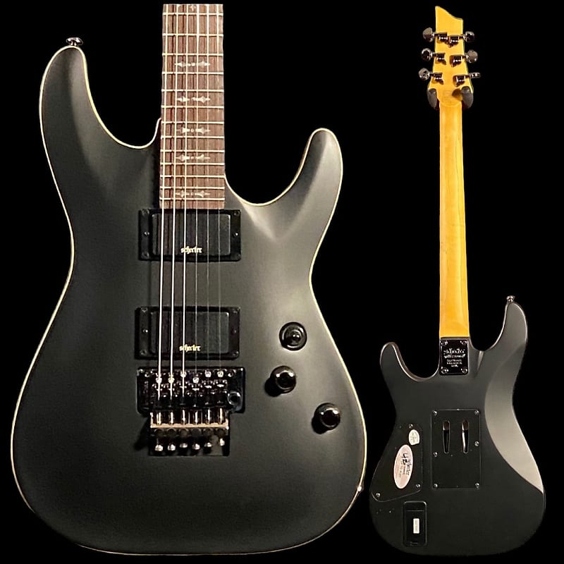 Schecter Demon-6 FR Electric Guitar Satin Aged Black | Reverb