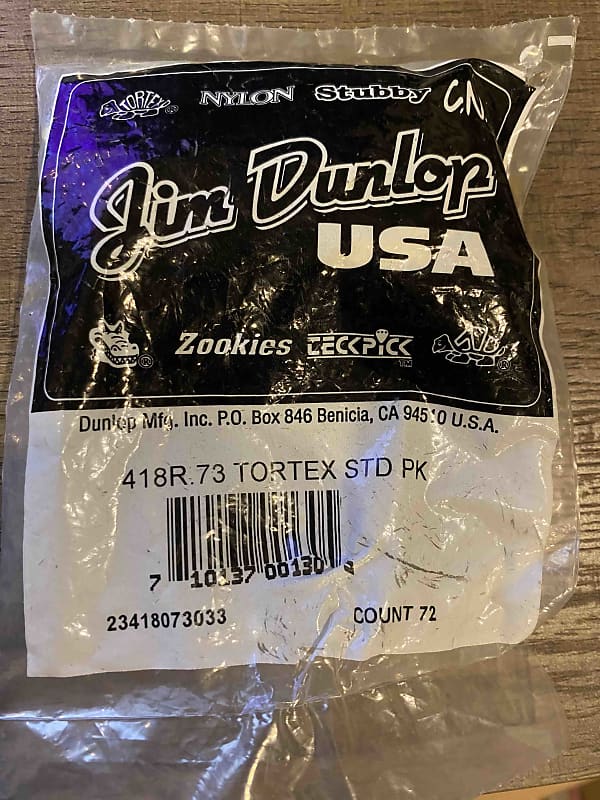 Dunlop Tortex Guitar Picks .73 Open Bag of 75 Picks - Yellow | Reverb