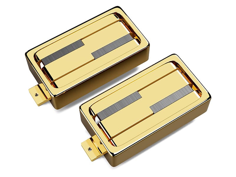 LACE Alumitone Fusion Jazz 251 Humbuckers (FULL SET) - Gold | Reverb