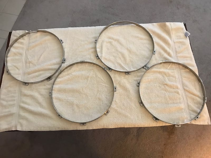 Angel snare drum hoops. Steel 2 sets | Reverb