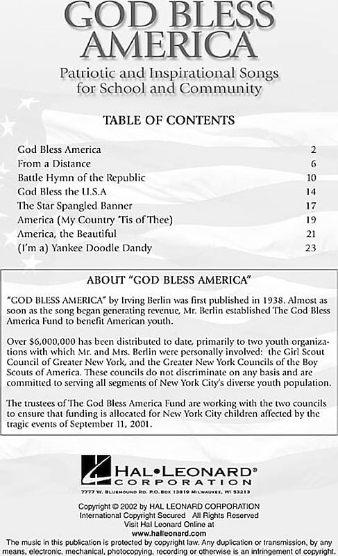 God Bless America (Patriotic Collection) | Reverb