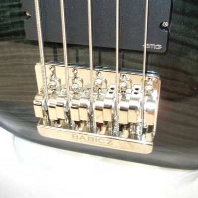 DBZ Barchetta 5-string Bass Guitar Trans Black Flame | Reverb