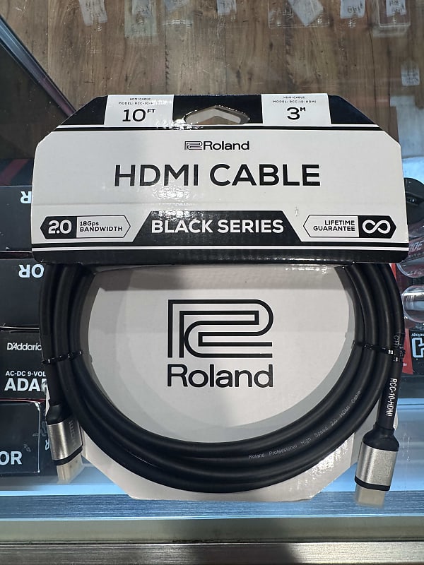 Roland Black Series 10ft HDMI Cable | Reverb