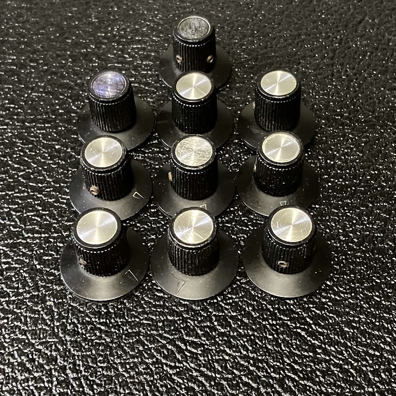 Vintage Lot of 10 Skirted Knobs Effects Synth Projects | Reverb