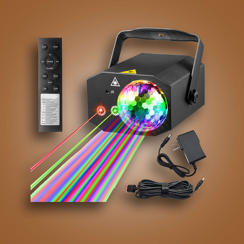 Party Lights Dj Disco Ball Light with Pattern Projection and | Reverb