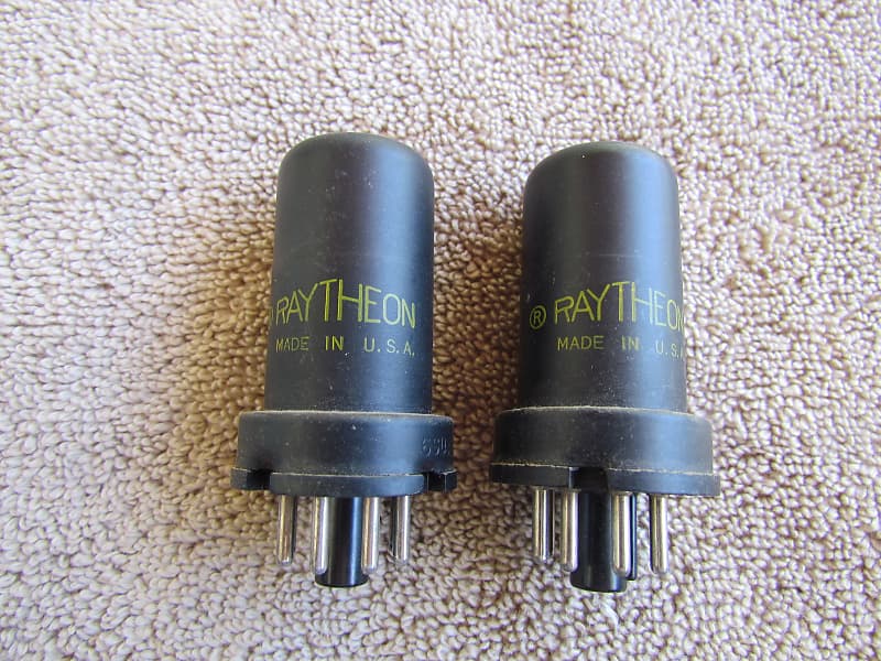 RAYTHEON 6SQ7 Tubes Set Of 2 USA Made 1950's Era Tubes | Reverb