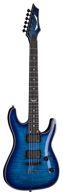 DEAN Custom 450 Flame Top w/EMG - Trans Blue | Reverb
