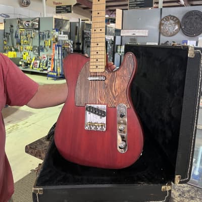 Fender Telecaster partscaster mid 2000s - red stain | Reverb