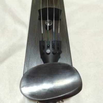 Violin. 4/4 Electric travel fiddle with frets. Fretted | Reverb