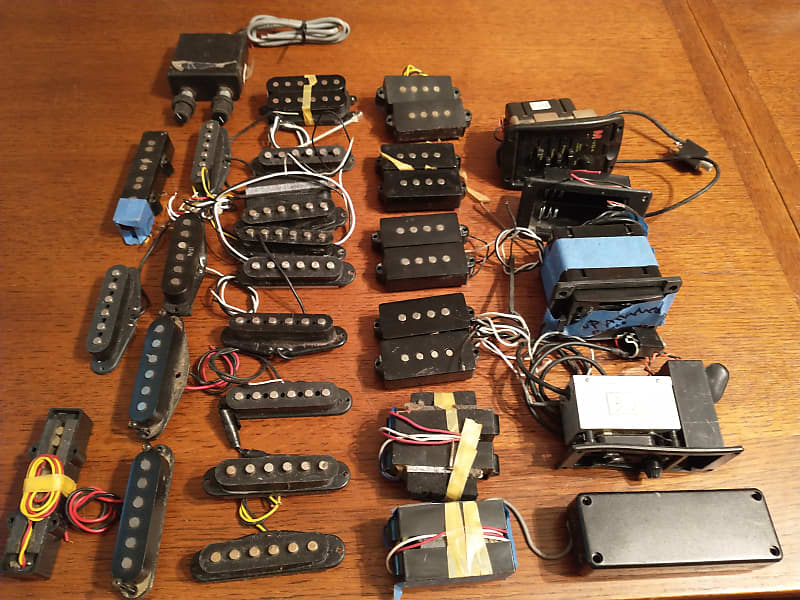 Lot of 34 Guitar and Bass Pickups | Reverb