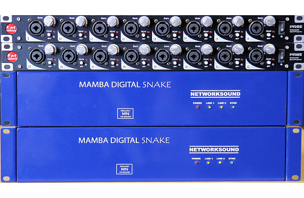 Network Sound Mamba Digital Snake 16 channel Audio Interface | Reverb