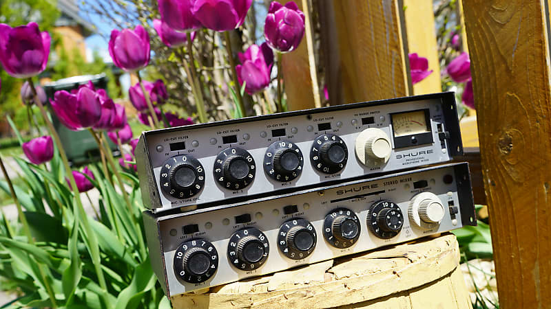 Vintage Shure M67 & M688 Microphone Mixer Preamps | Reverb