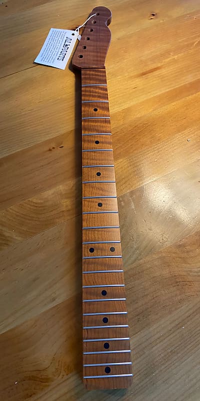 Allparts Telecaster Flame Roasted Maple Neck - Licensed by | Reverb