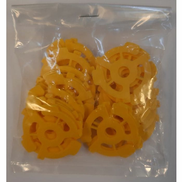 Tonar 45 RPM Spider 7" Vinyl Record Adapters (yellow, pack of | Reverb
