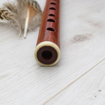 Quena Flute ~ Bloodstick Wood with Bone Mouthpiece | Reverb
