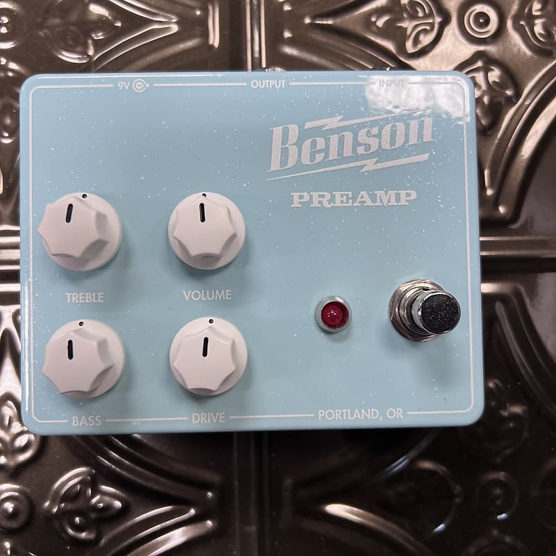 Used Benson Preamp - Baby Blue Sparkle | Reverb