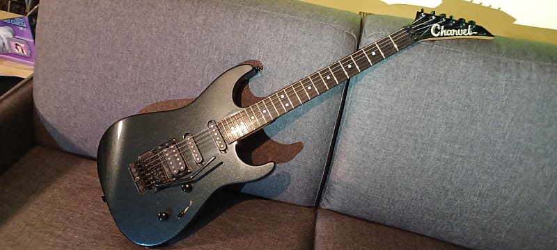 Charvel 375 deluxe 1990 - Cobalt blue | Reverb