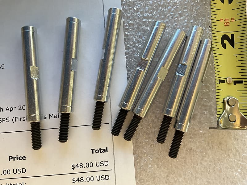 2” Pedal Rod Extensions for Pedal Steel Guitar. 8 of them | Reverb