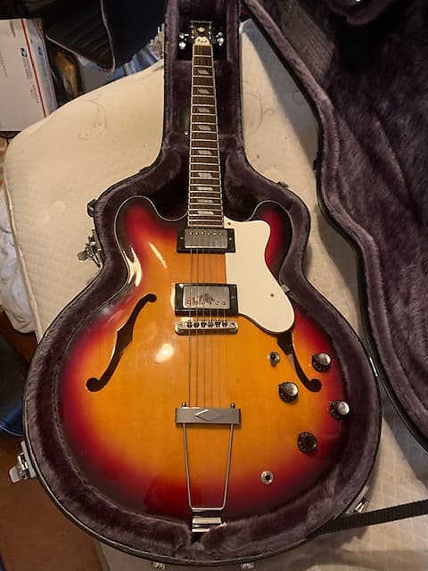 Epiphone riviera 2014 sunburst | Reverb