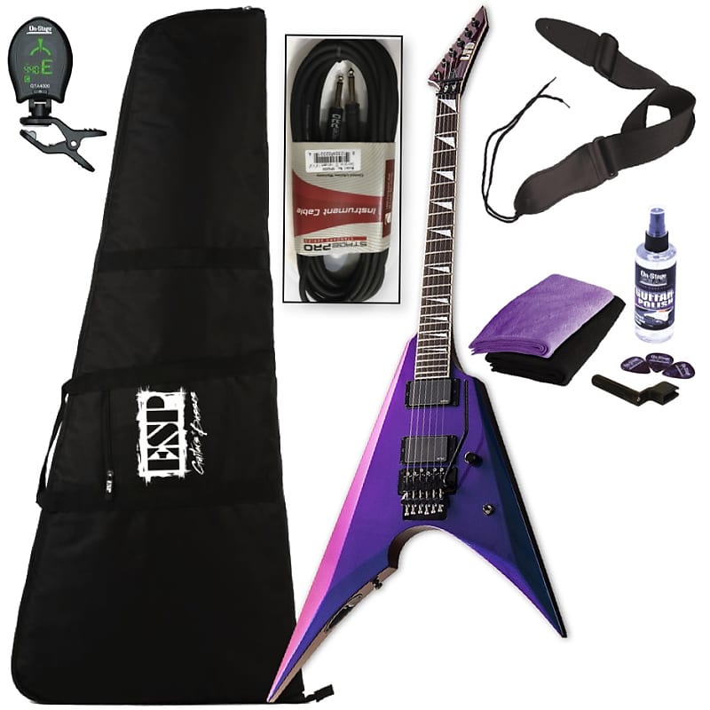 ESP LTD Arrow-1000 Electric Guitar Package (Violet ANDROMEDA) | Reverb