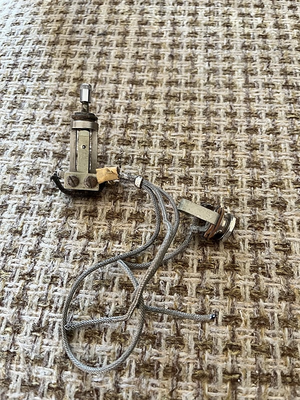 Gretsch Toggle pickup selector switch and input jack 1950s | Reverb