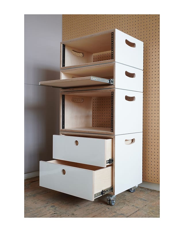 19" studio rack mount cabinet 8u stackable Rack Drawer | Reverb