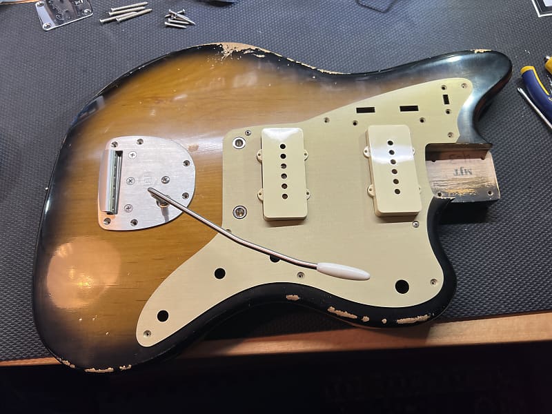 MJT Jazzmaster Relic Road Worn Alder Lightweight Body with 9 | Reverb