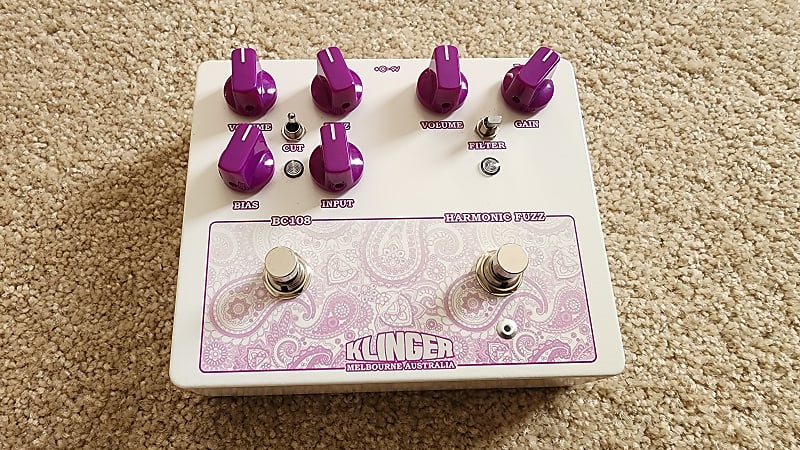 Klinger Deluxe Harmonic Fuzz Pedal 2022 Off White | Reverb Canada