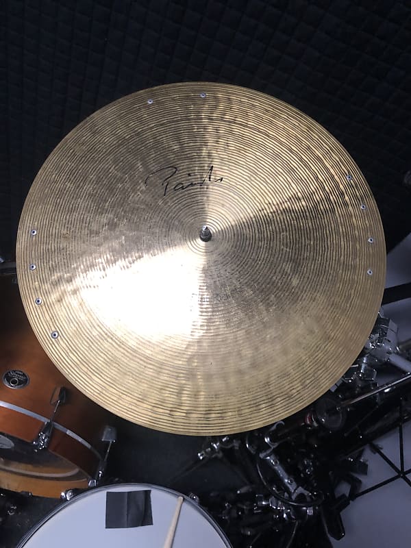 Paiste 18 inch flat ride cymbal with rivets | Reverb