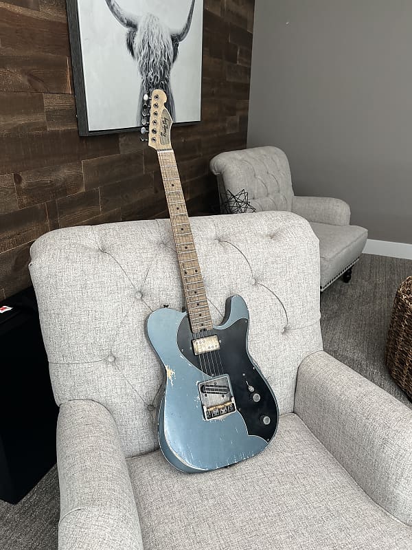 Lucky Dog Evangelist Telecaster 2021 Blue Silver Metallic | Reverb
