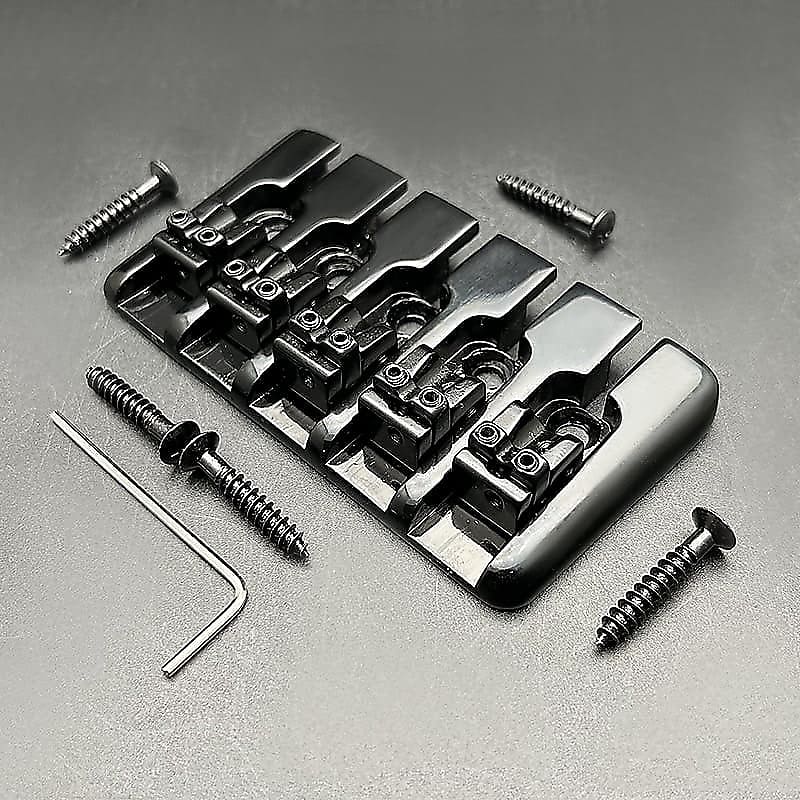 Black 5 String Electric Bass Guitar Fixed Bridge | Reverb Australia