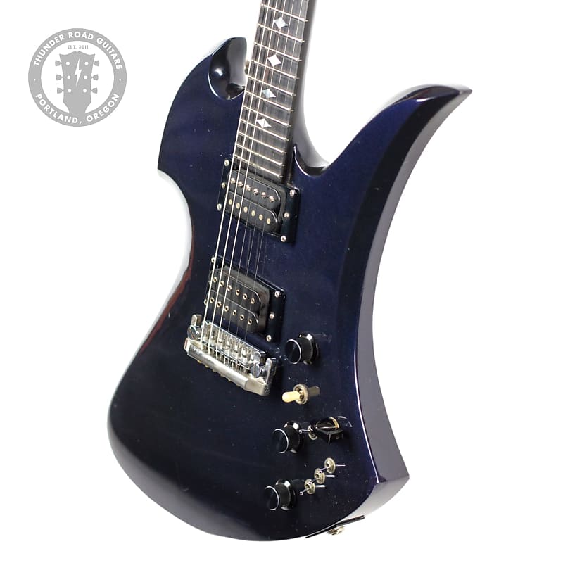 1980s B.C. Rich Mockingbird Midnight Blue Made in USA | Reverb