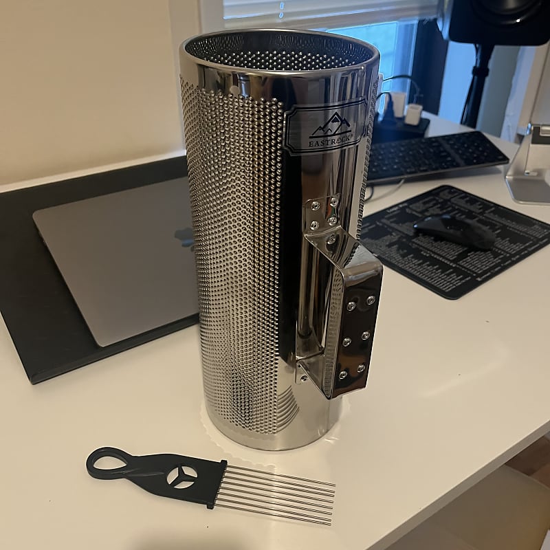 EastRock Merengue Guira with Scraper - Silver | Reverb