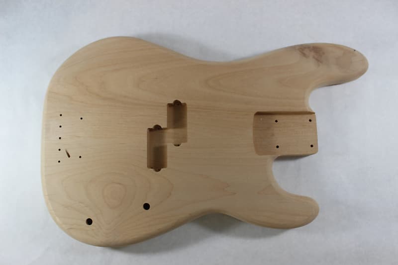 Unfinished Alder P bass guitar body - fits fender necks J1669 | Reverb
