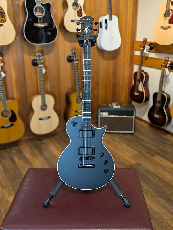 Fesley FLP350 Electric Guitar w/Gig Bag & Accessories - Matte | Reverb