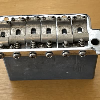 Vintage (70s?) Steel Block Stratocaster Tremolo Assembly | Reverb