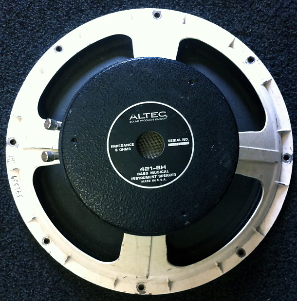 Altec Lansing 421-8H Vintage Bass Musical Instrument Speaker | Reverb