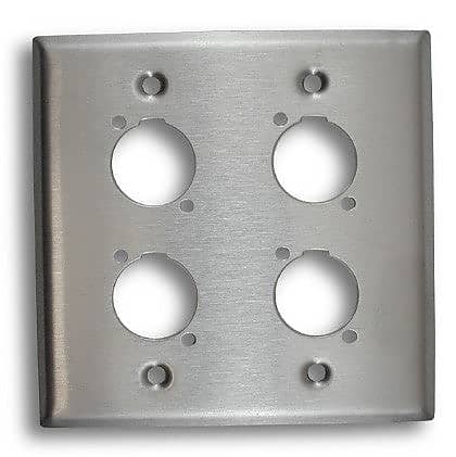 Dual Gang Four Position Stainless Steel Wall Plate | Reverb