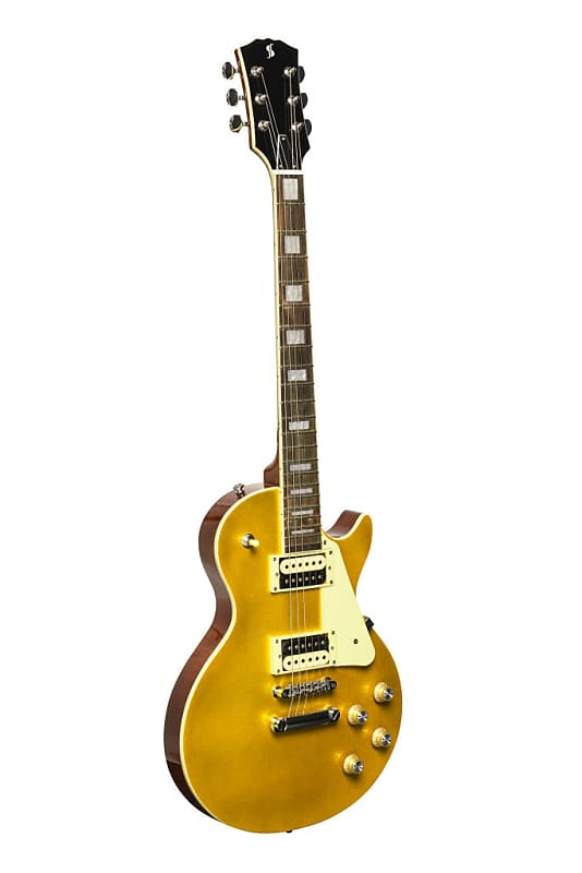 Stagg Standard "L" Series Electric Guitar Gold | Reverb
