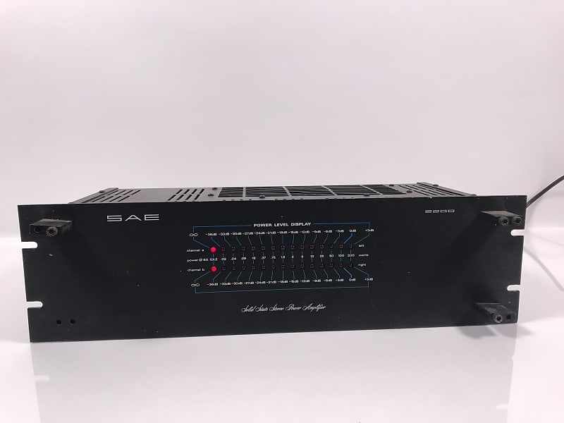SAE MK 2200 Stereo Power Amplifier | Reverb