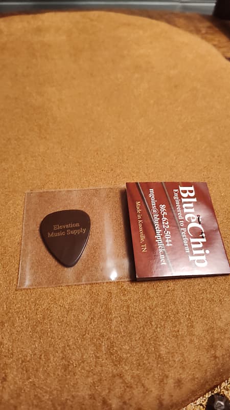 Engraved Blue Chip TD45 Pick | Reverb