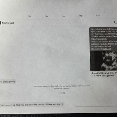 ~ USA ~ 1 of 2 ~ Dean Dime o Flage, Dimebag Darrell Pantera | Reverb