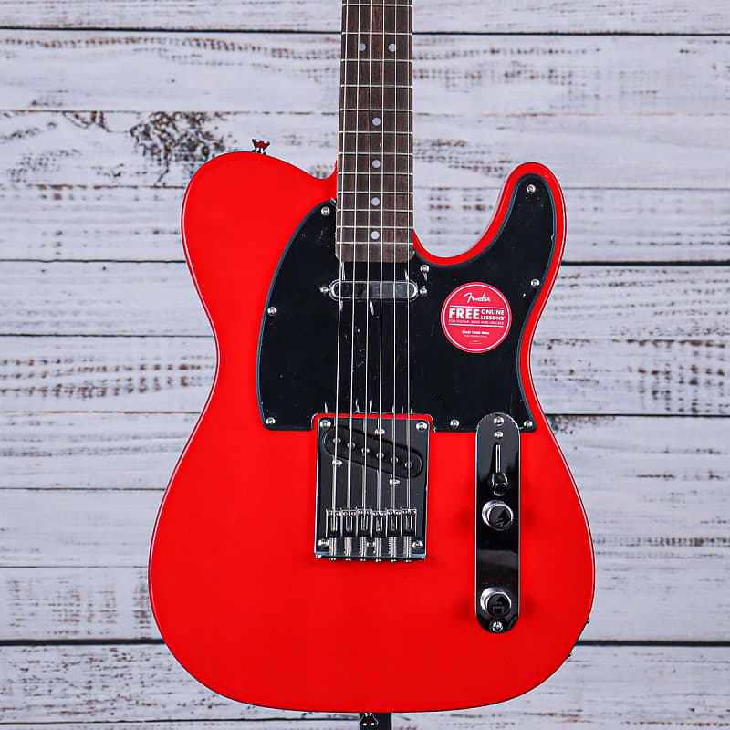 Squier Sonic Telecaster Electric Guitar | Torino Red | Reverb