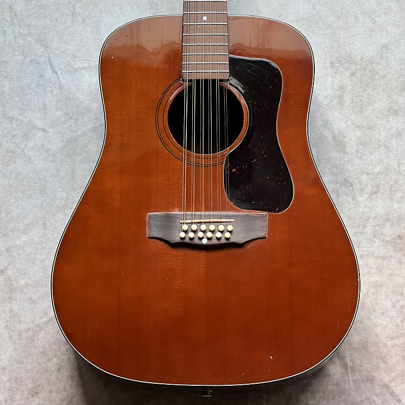Guild D-212M 12-String Dreadnought 1981 - Mahogany Brown | Reverb UK