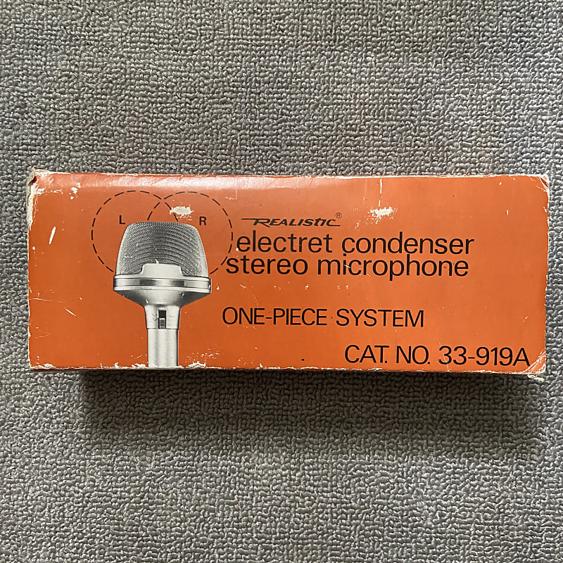 Realistic 33-919A Electret Condenser Stereo Microphone | Reverb