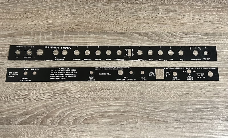 Fender Silverface 1975 Super Twin amplifier front and rear | Reverb