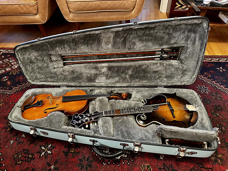 Gary Price Custom Mandolin and Fiddle Double Case - Better | Reverb